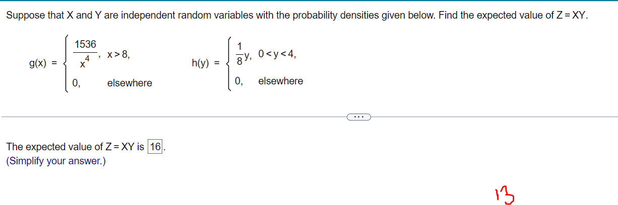 Solved Suppose that x ﻿and Y ﻿are independent random | Chegg.com