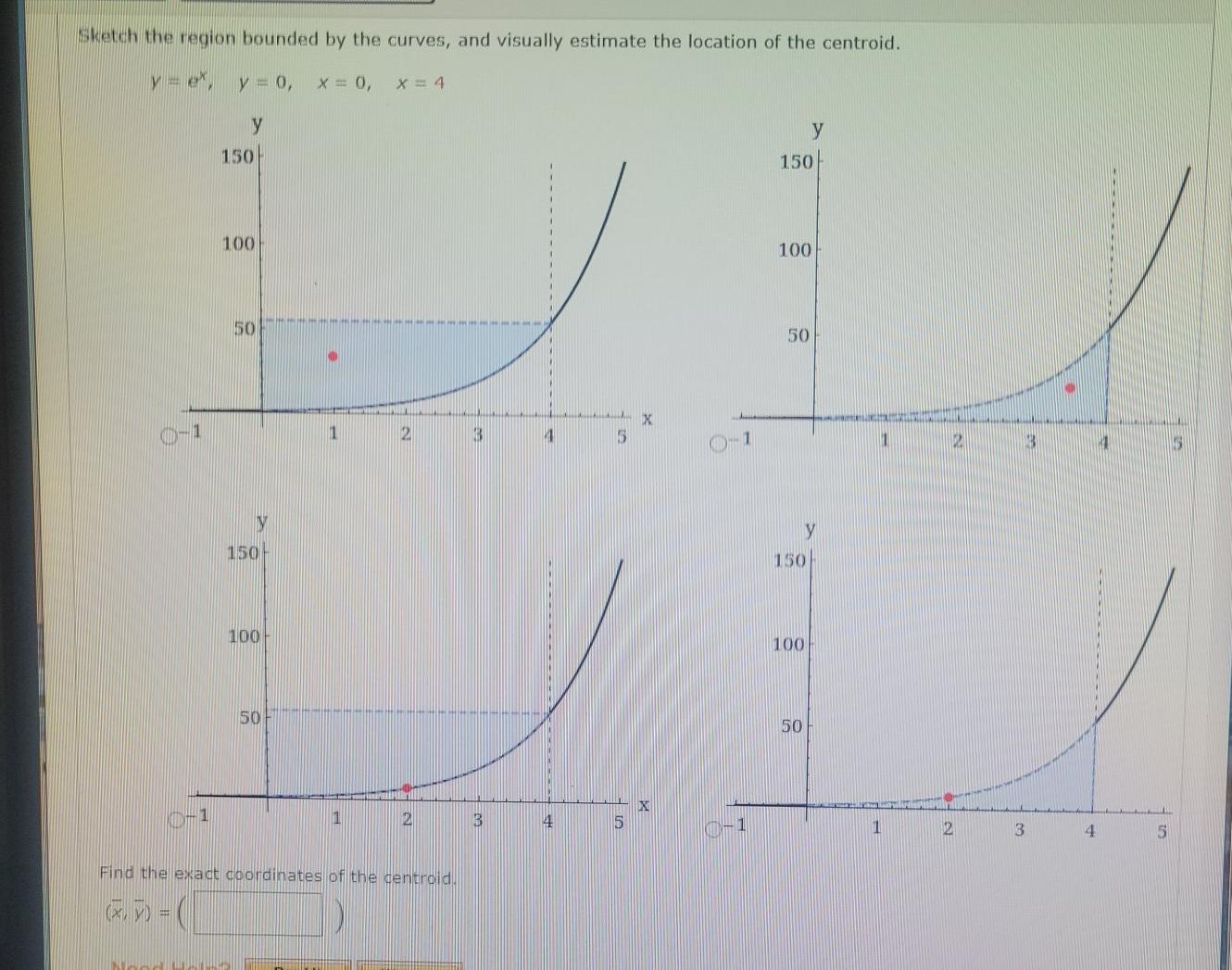 Solved Sketch the region bounded by the curves, and visually | Chegg.com