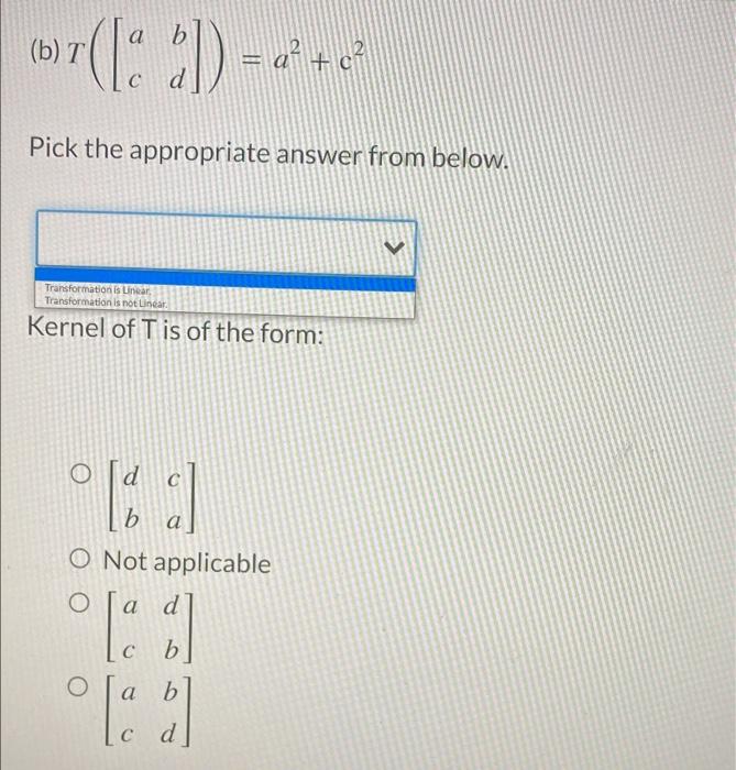 Solved Determine whether the mapping T is a linear | Chegg.com
