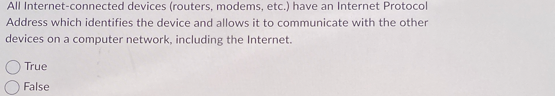 Solved All Internet-connected devices (routers, ﻿modems, | Chegg.com