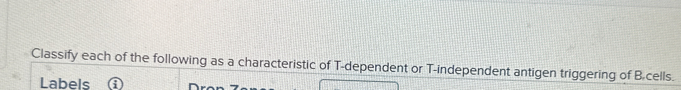 Solved Classify each of the following as a characteristic of | Chegg.com