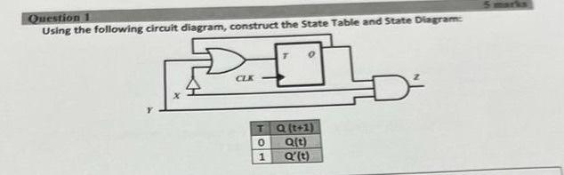 Solved Question 1 Using the following circuit diakram, | Chegg.com