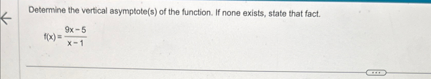 Solved Determine the vertical asymptote(s) ﻿of the function. | Chegg.com