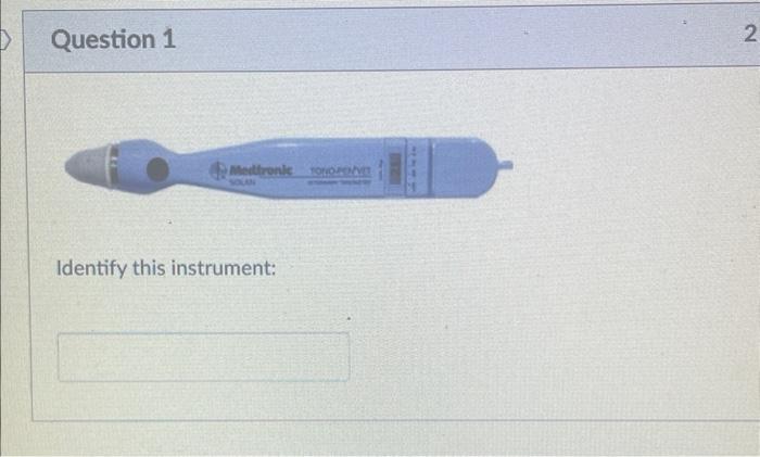 Solved Identify this instrument: | Chegg.com