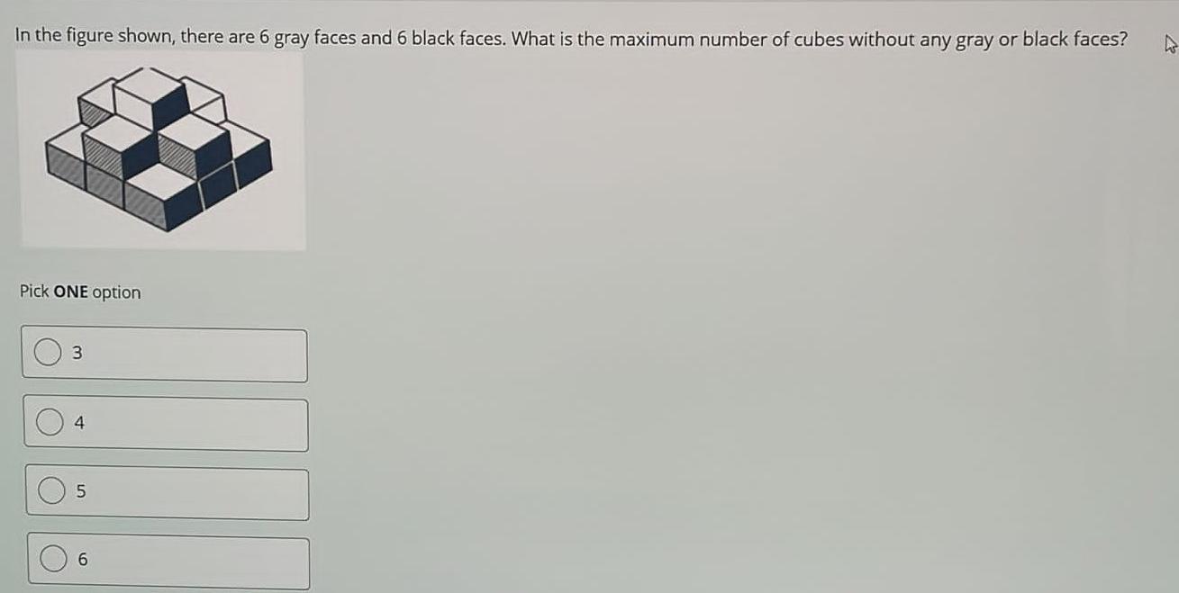 Solved In the figure shown, there are 6 gray faces and 6 | Chegg.com