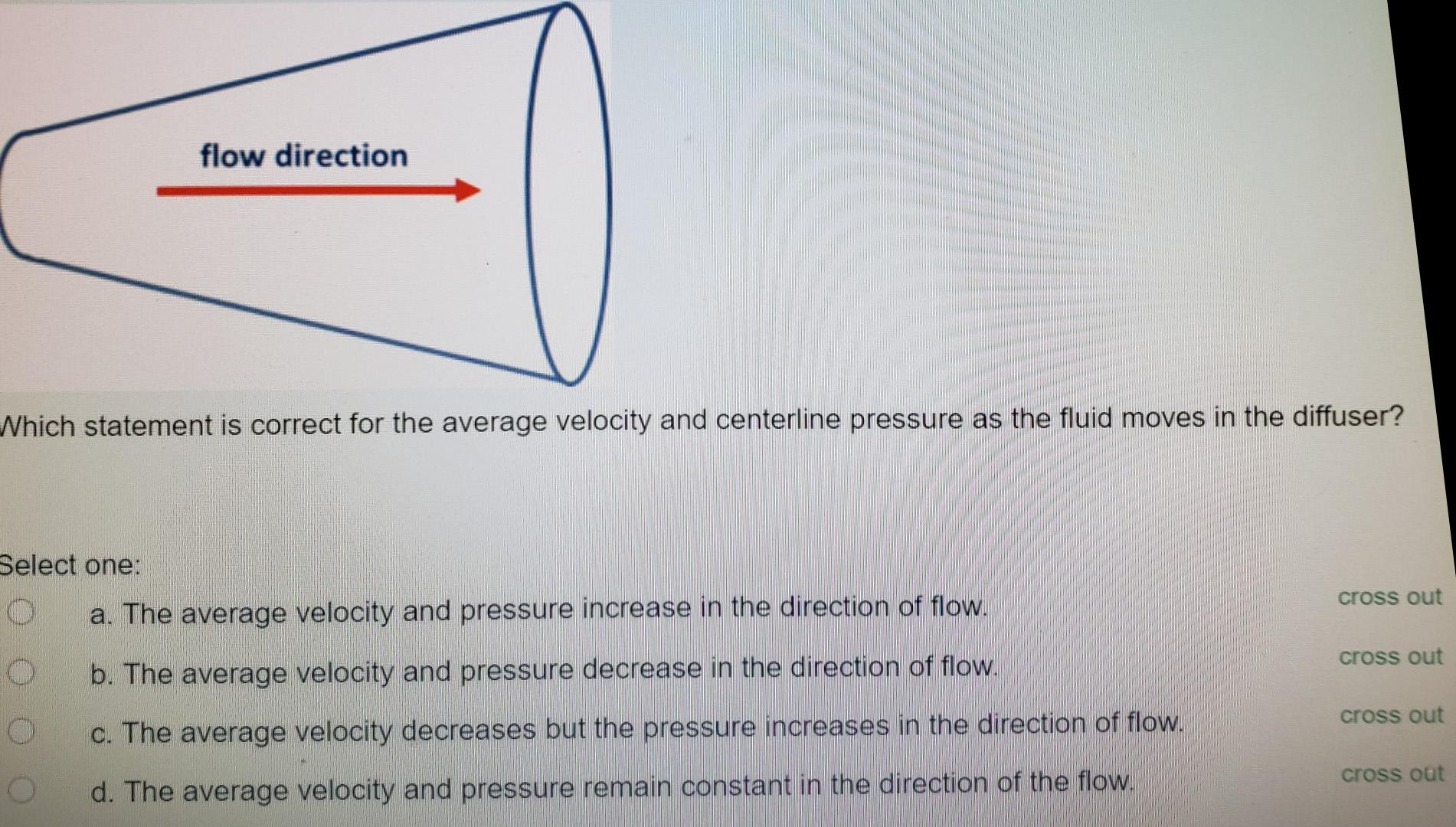 Solved flow direction Which statement is correct for the | Chegg.com