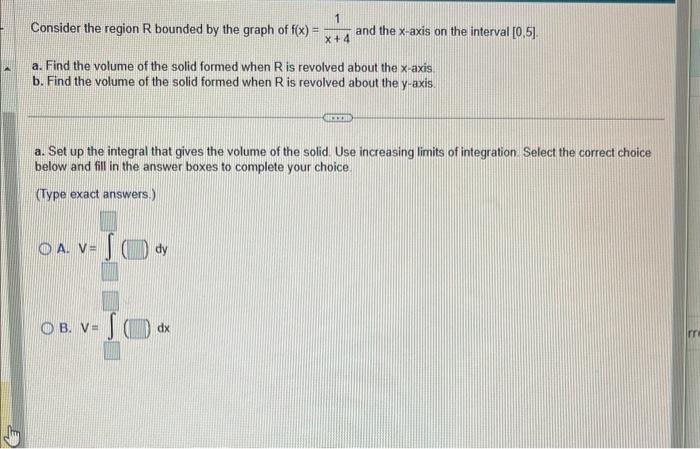 Solved Consider the region R bounded by the graph of | Chegg.com