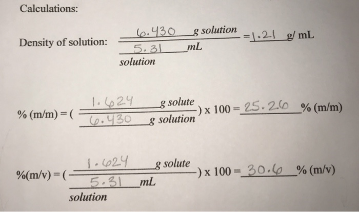 Solved Problems Use the density of the NaCl solution that | Chegg.com