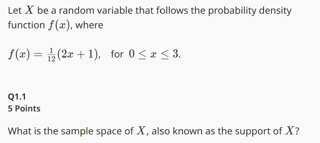Solved Let x be ﻿a random variable that follows the | Chegg.com