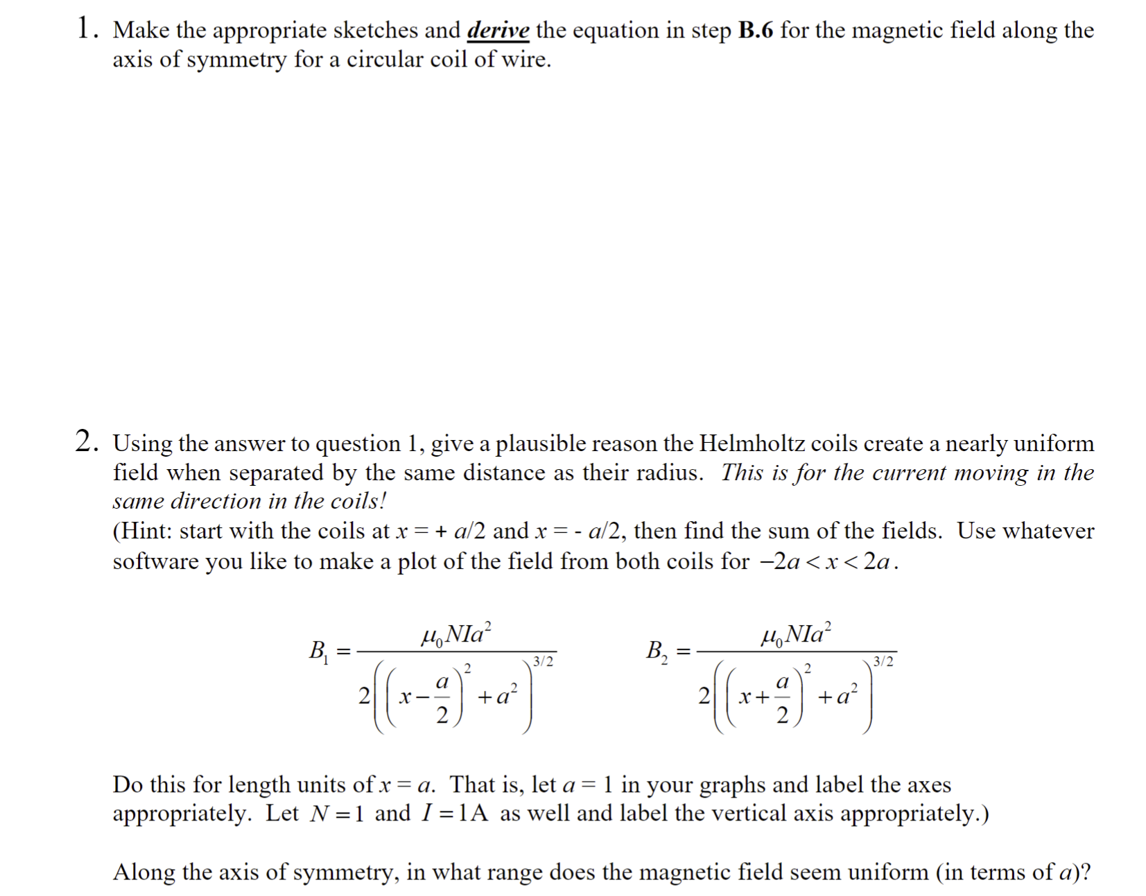 Solved 1.) ﻿The derivation for question 1 ﻿is provided. | Chegg.com