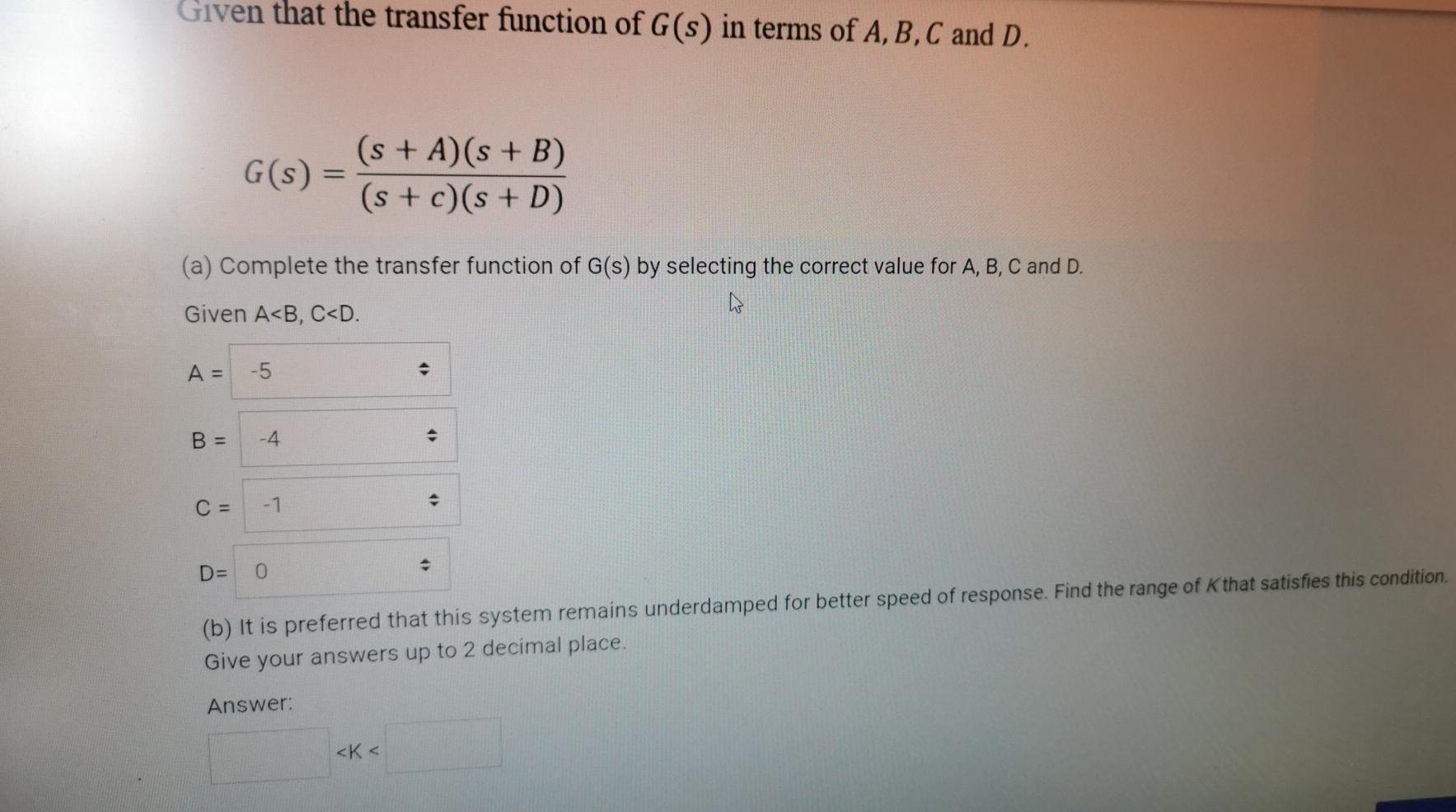Solved Block diagram of a unity feedback system is given as | Chegg.com