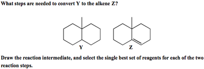 Solved What steps are needed to convert Y to the alkene Z? | Chegg.com