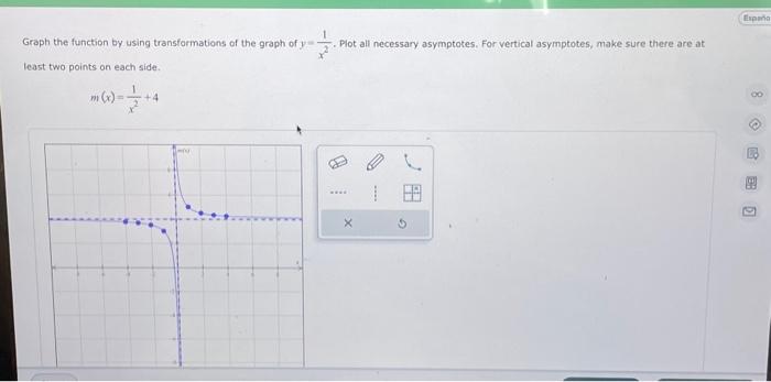 Solved Graph the function by using transformations of the | Chegg.com