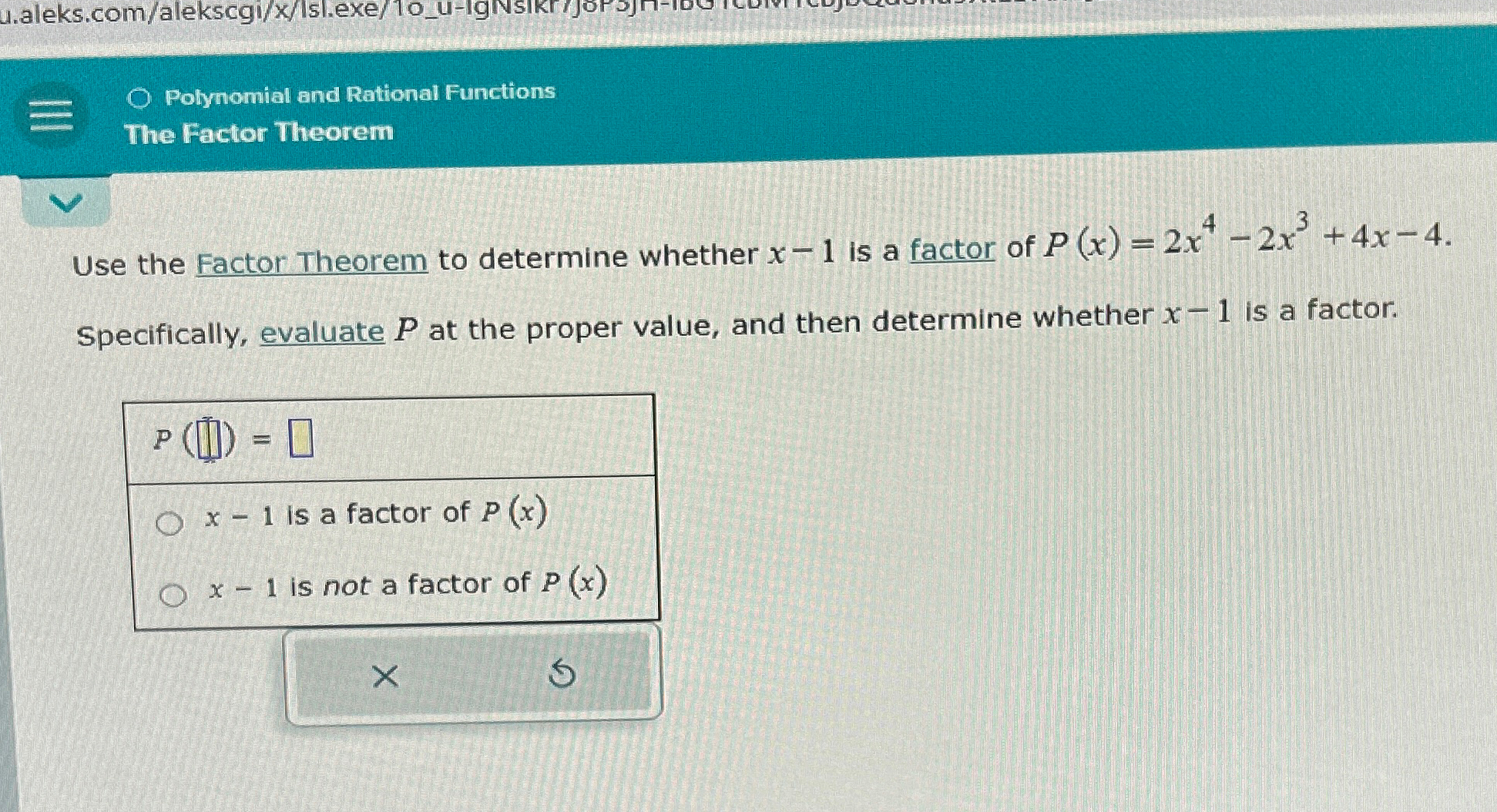 Solved Polynomial and Rational FunctionsThe Factor | Chegg.com