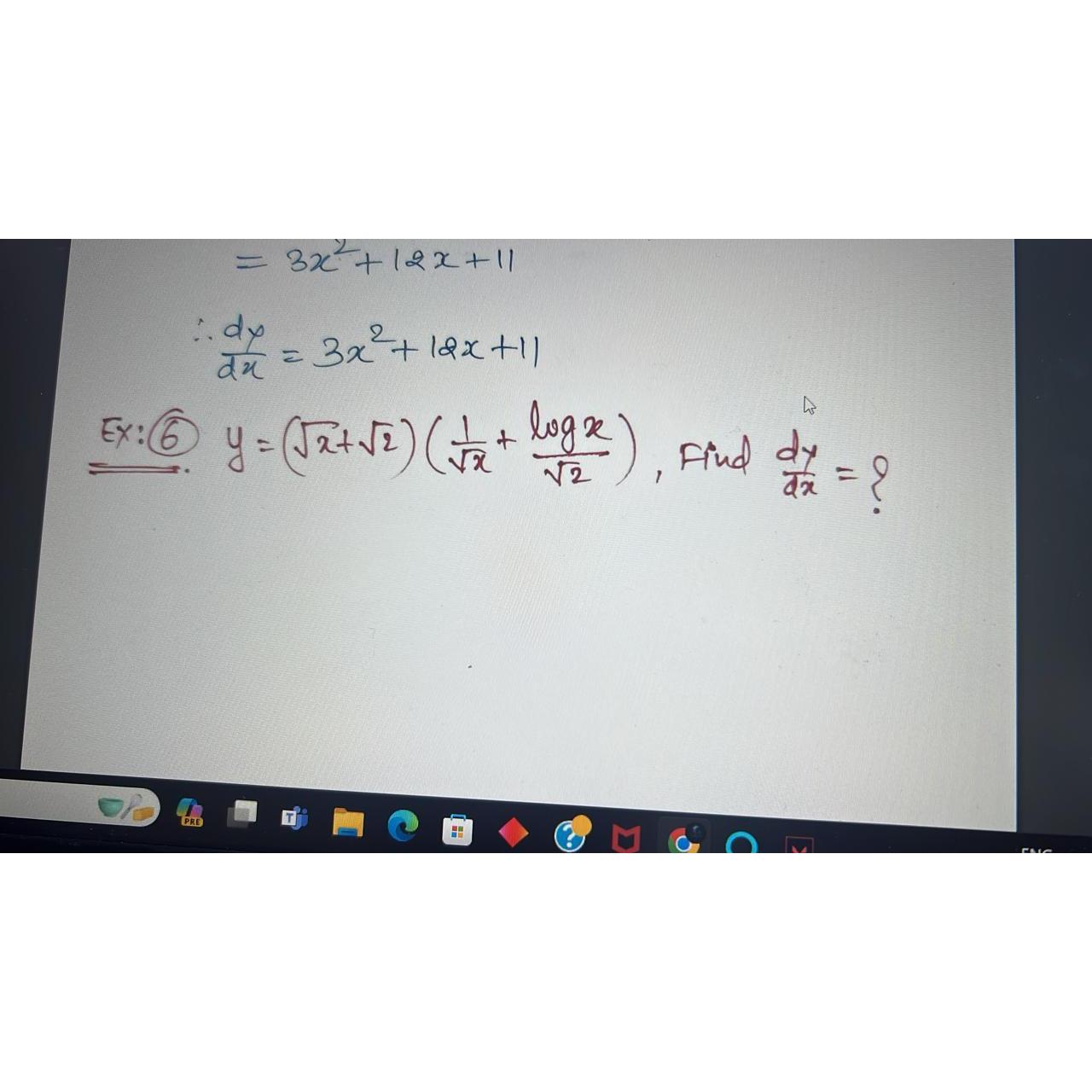 Solved Ex:(6) y=(x2+22)(1x2+logx22), ﻿Find dydx= ? | Chegg.com