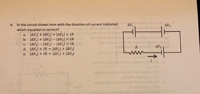 Solved AV, AV. 6. In the circuit shown here with the | Chegg.com