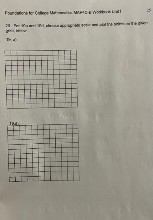 Solved Foundations for College Mathematics MAP4C-B Workbook | Chegg.com