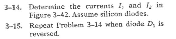 Solved 3-14. ﻿Determine the currents i1 ﻿and i2 ﻿in 3-14. | Chegg.com