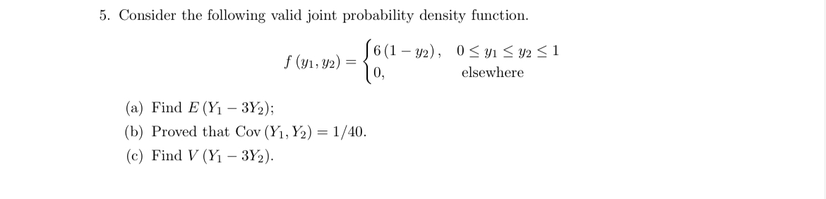 Solved Consider the following valid joint probability | Chegg.com