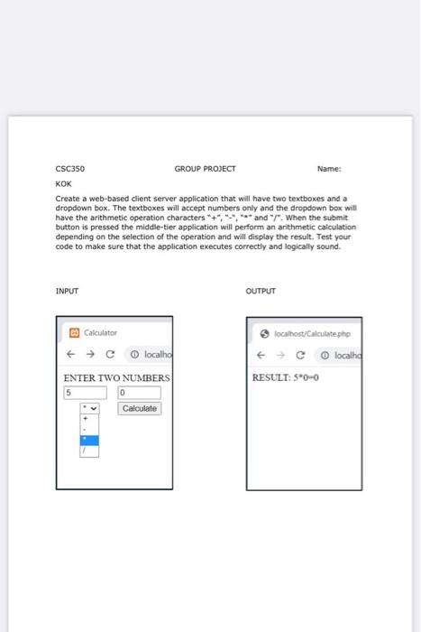 Solved Create a web-based client server application that | Chegg.com