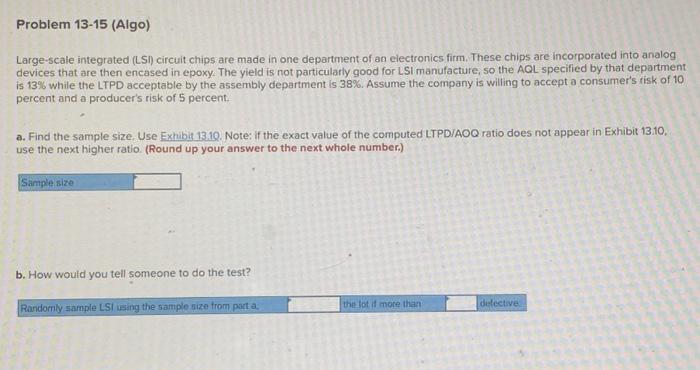 Solved Large-scale integrated (LSI) circuit chips are made | Chegg.com