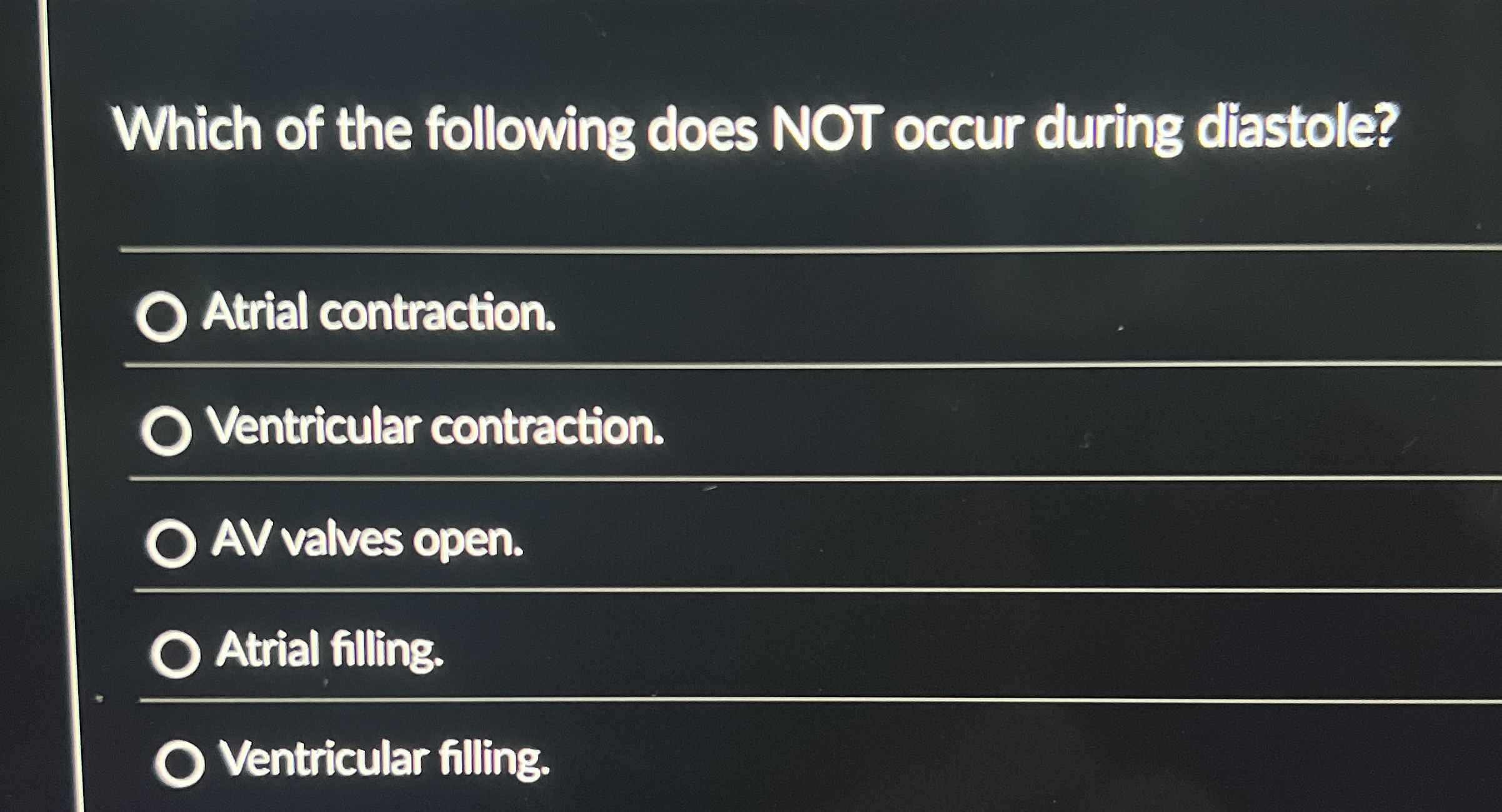 Solved Which of the following does NOT occur during | Chegg.com