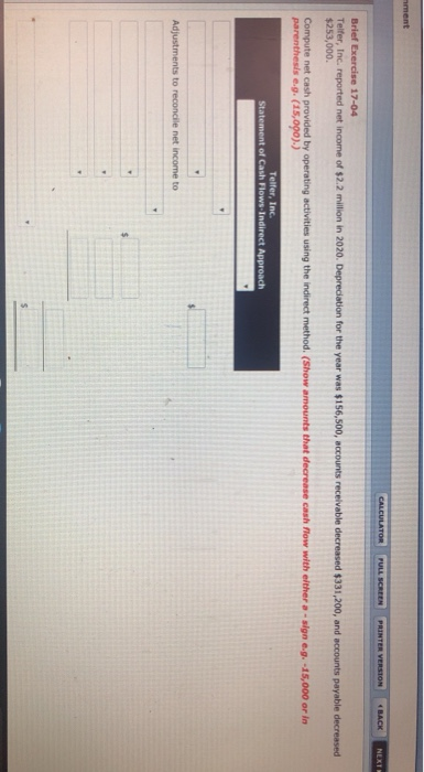 Solved ment CALCULATOR FULL SCREEN PRINTER VERSION « BACK | Chegg.com