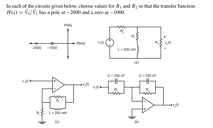 Solved In each of the circuits given below, choose values | Chegg.com
