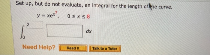 Solved Set up, but do not evaluate, an integral for the | Chegg.com