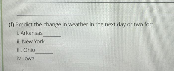 Solved EXERCISE 18.4 Identifying Fronts and Predicting Their | Chegg.com
