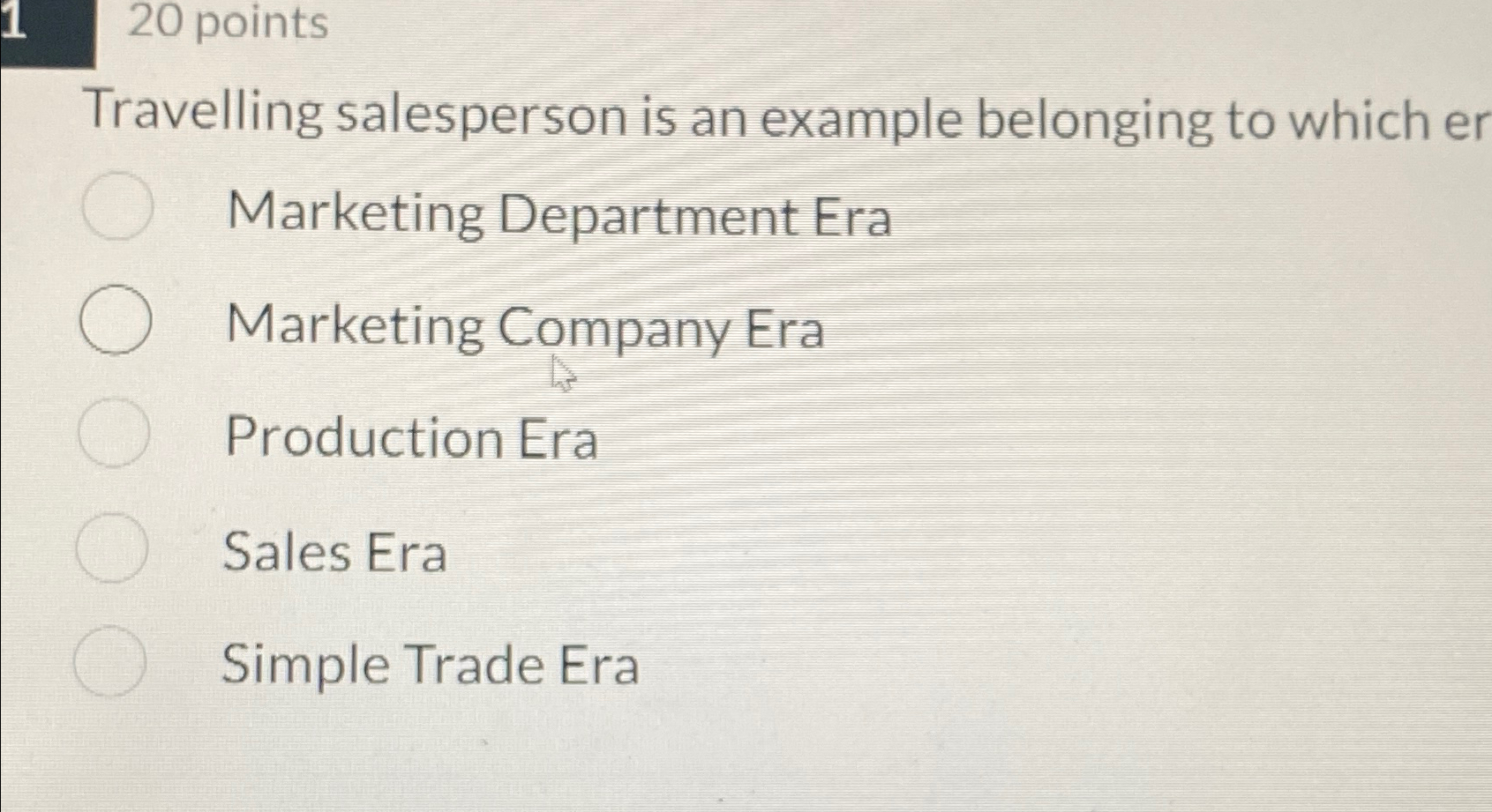 Solved 20 ﻿pointsTravelling salesperson is an example | Chegg.com