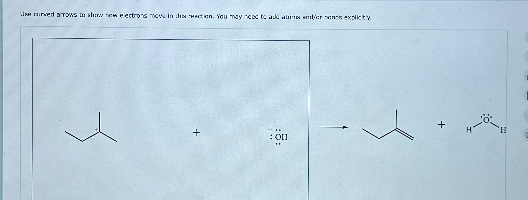 Solved Use curved arrows to show how electrons move in this | Chegg.com