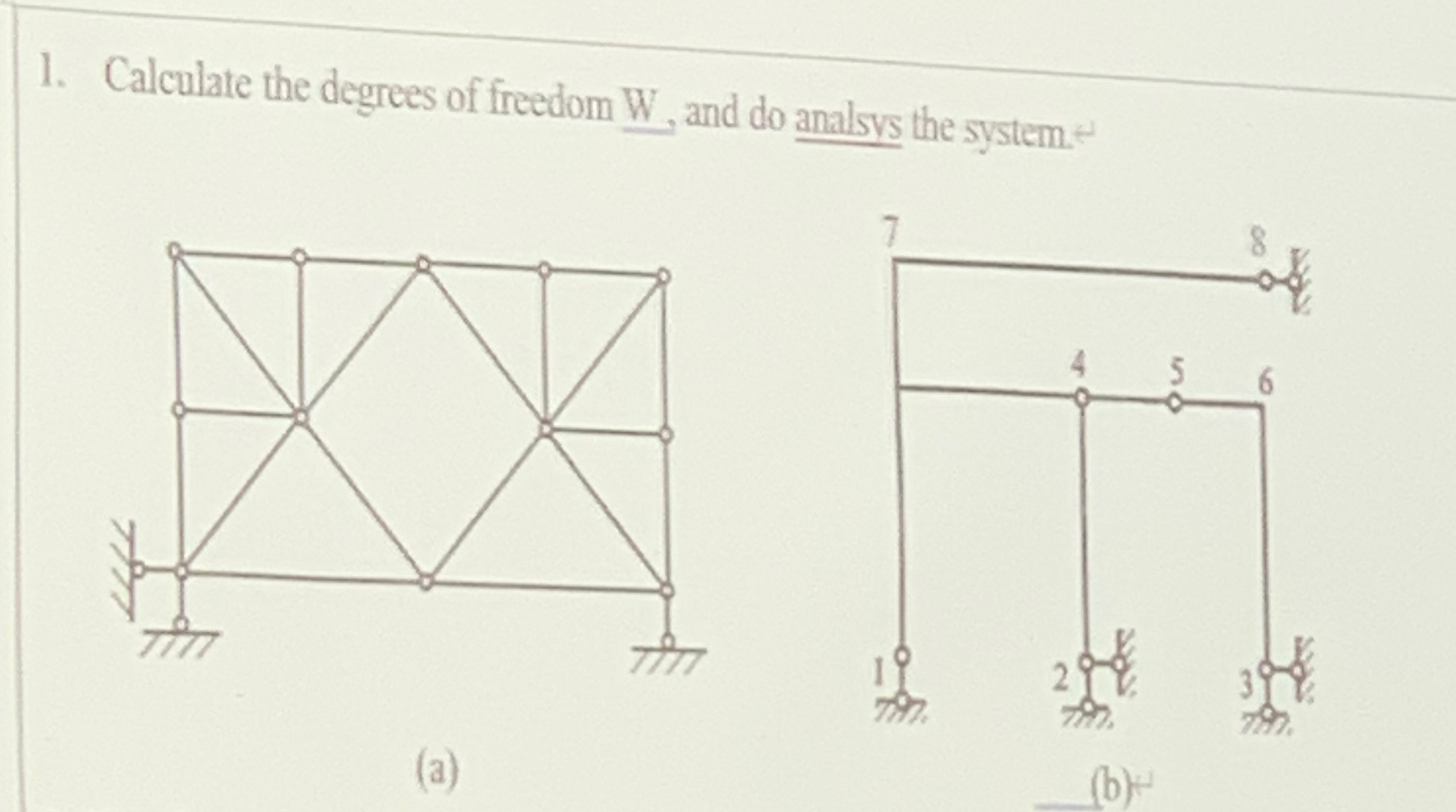 Solved Calculate the degrees of freedom W, ﻿and do analsys | Chegg.com