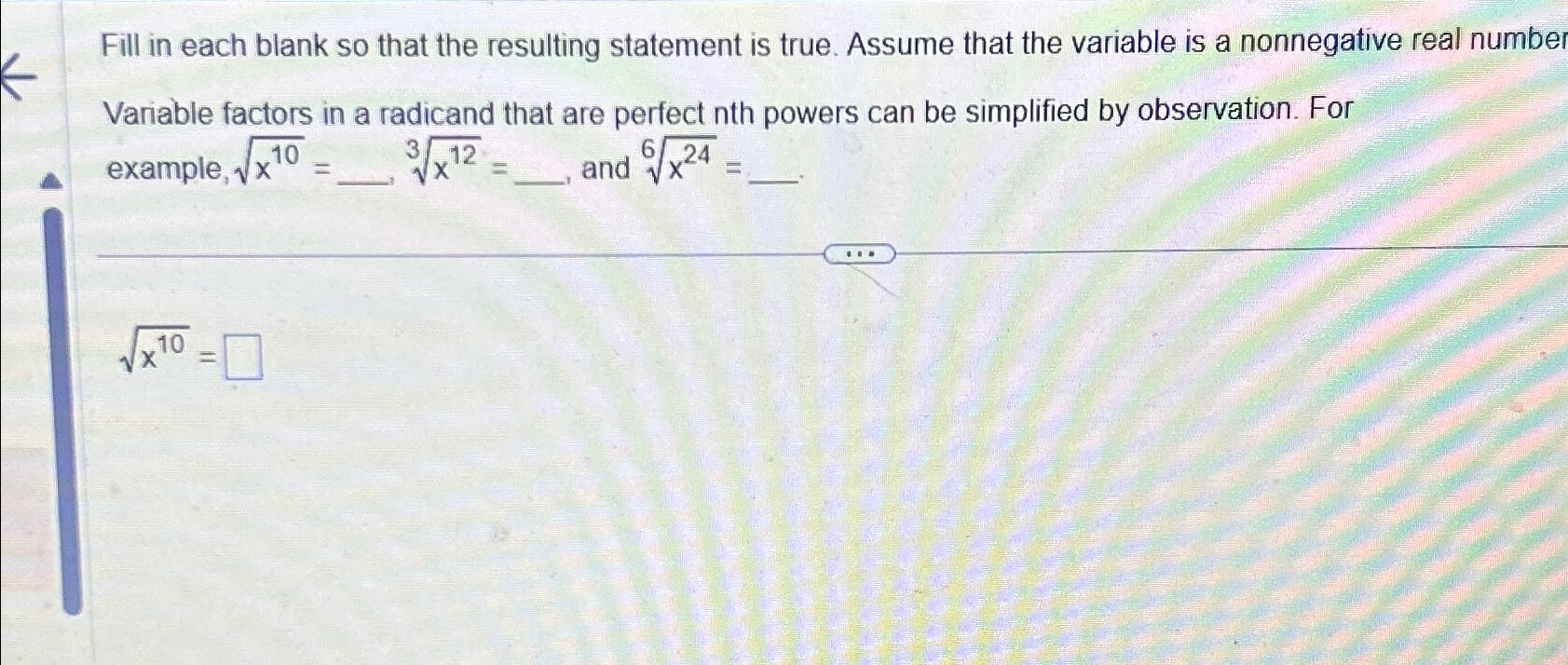 Solved Fill in each blank so that the resulting statement is | Chegg.com