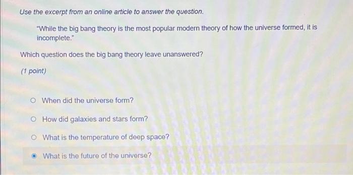 Solved Use the excerpt from an online article to answer the | Chegg.com