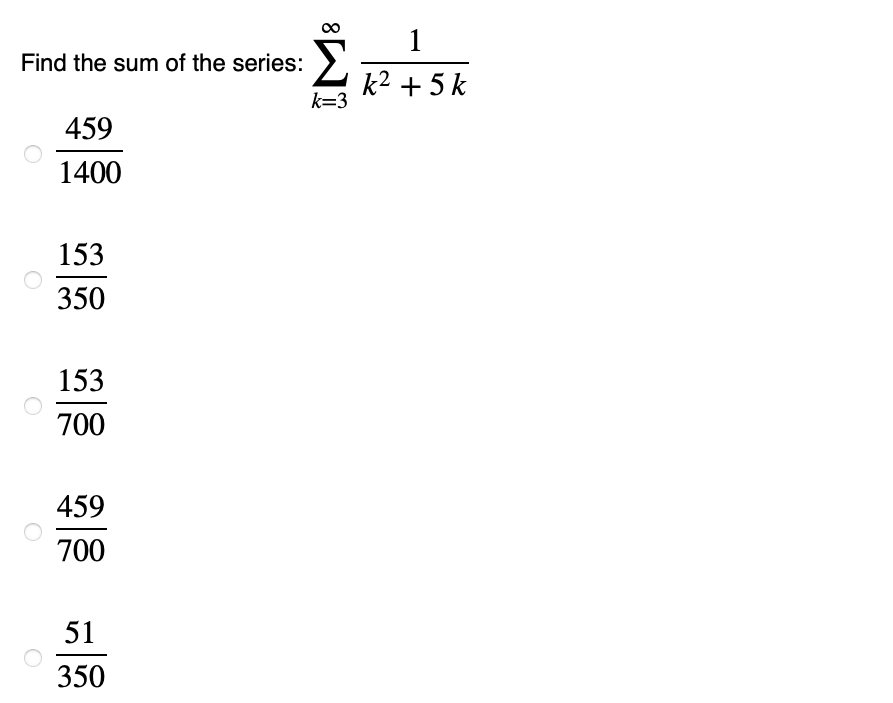 Find the sum of the series: | Chegg.com