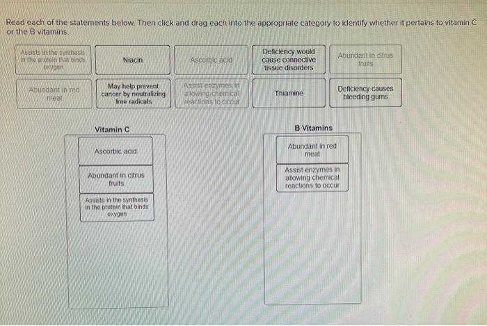 Solved Read each of the statements below Then click and drag | Chegg.com
