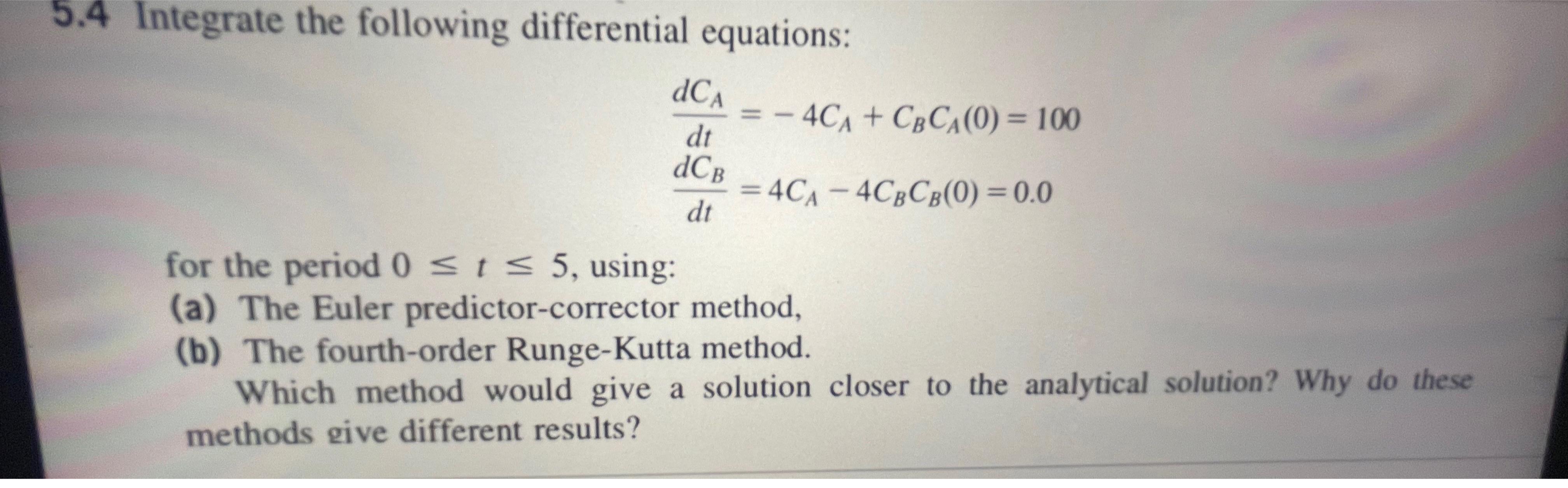 Solved 5.4 ﻿Integrate the following differential | Chegg.com
