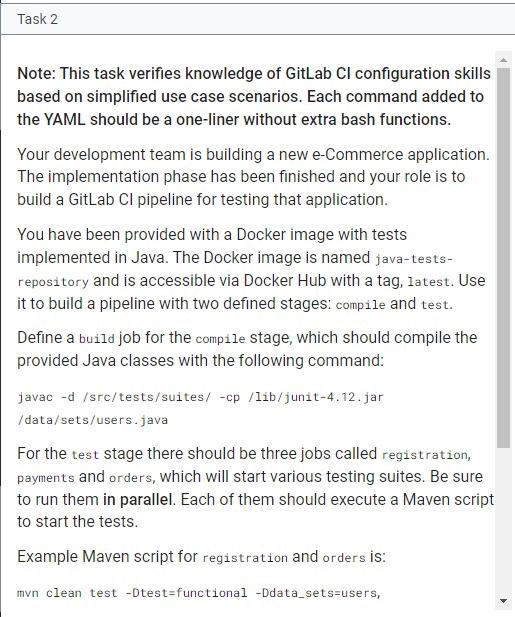 Solved Task 2 Note: This task verifies knowledge of GitLab | Chegg.com