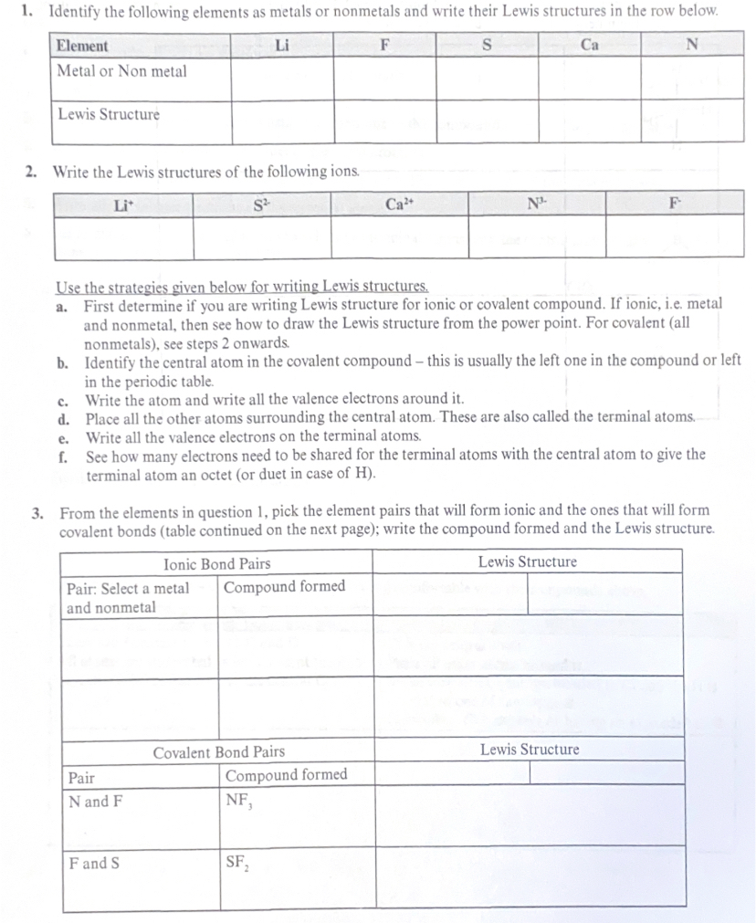 Solved Identify the following elements as metals or | Chegg.com