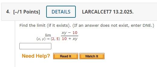 Solved Find the limit (if it exists). (If an answer does not | Chegg.com