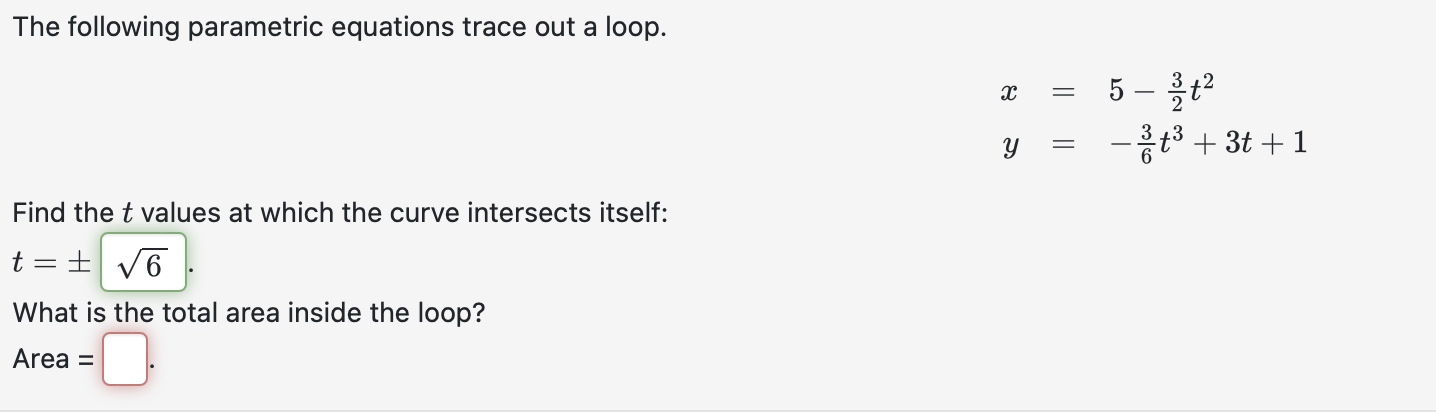 Solved The following parametric equations trace out a | Chegg.com