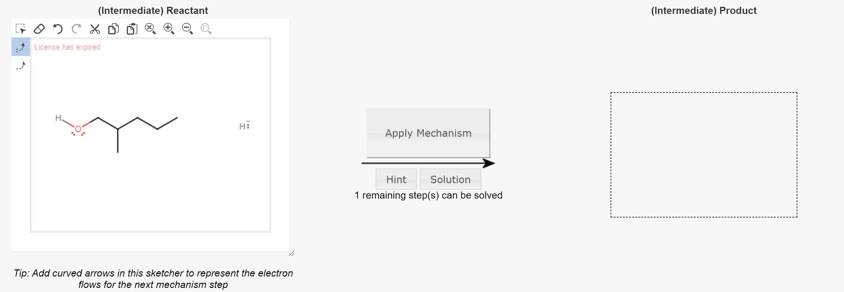 Solved (Intermediate) ﻿ReactantTip: Add curved arrows in | Chegg.com