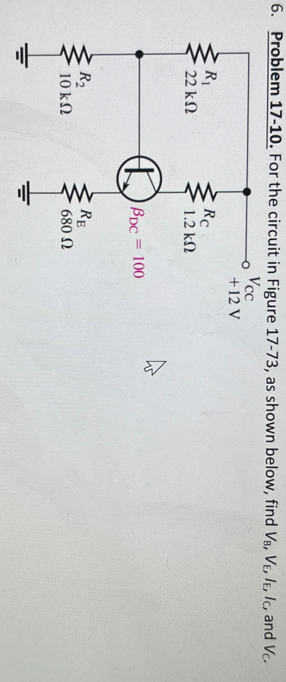 Solved Problem 17-10. ﻿For the circuit in Figure 17-73, ﻿as | Chegg.com