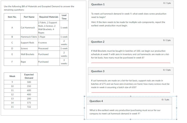 Solved MRP related quetion, please the the snapshtUse the | Chegg.com