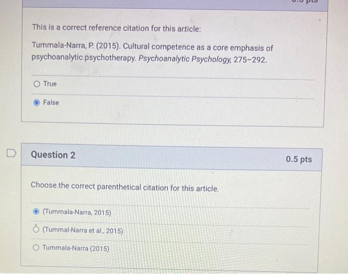 Solved This is a correct reference citation for this | Chegg.com