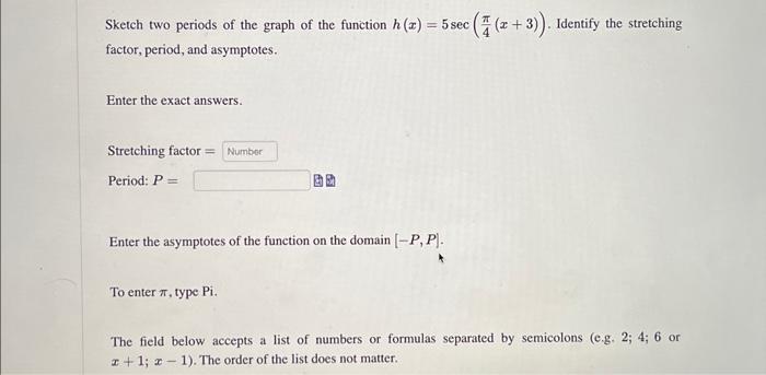 Solved Sketch two periods of the graph of the function | Chegg.com