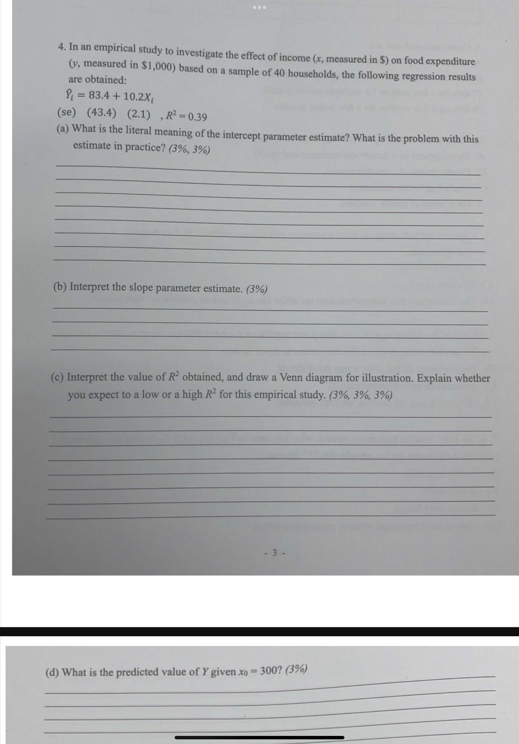 Solved Two variables Y ﻿and x ﻿are believed to be related by | Chegg.com
