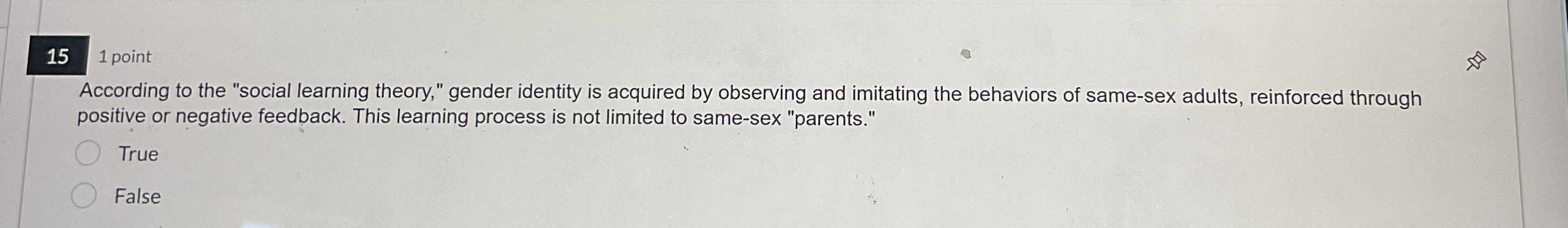 Solved 151 ﻿pointAccording to the "social learning theory," | Chegg.com