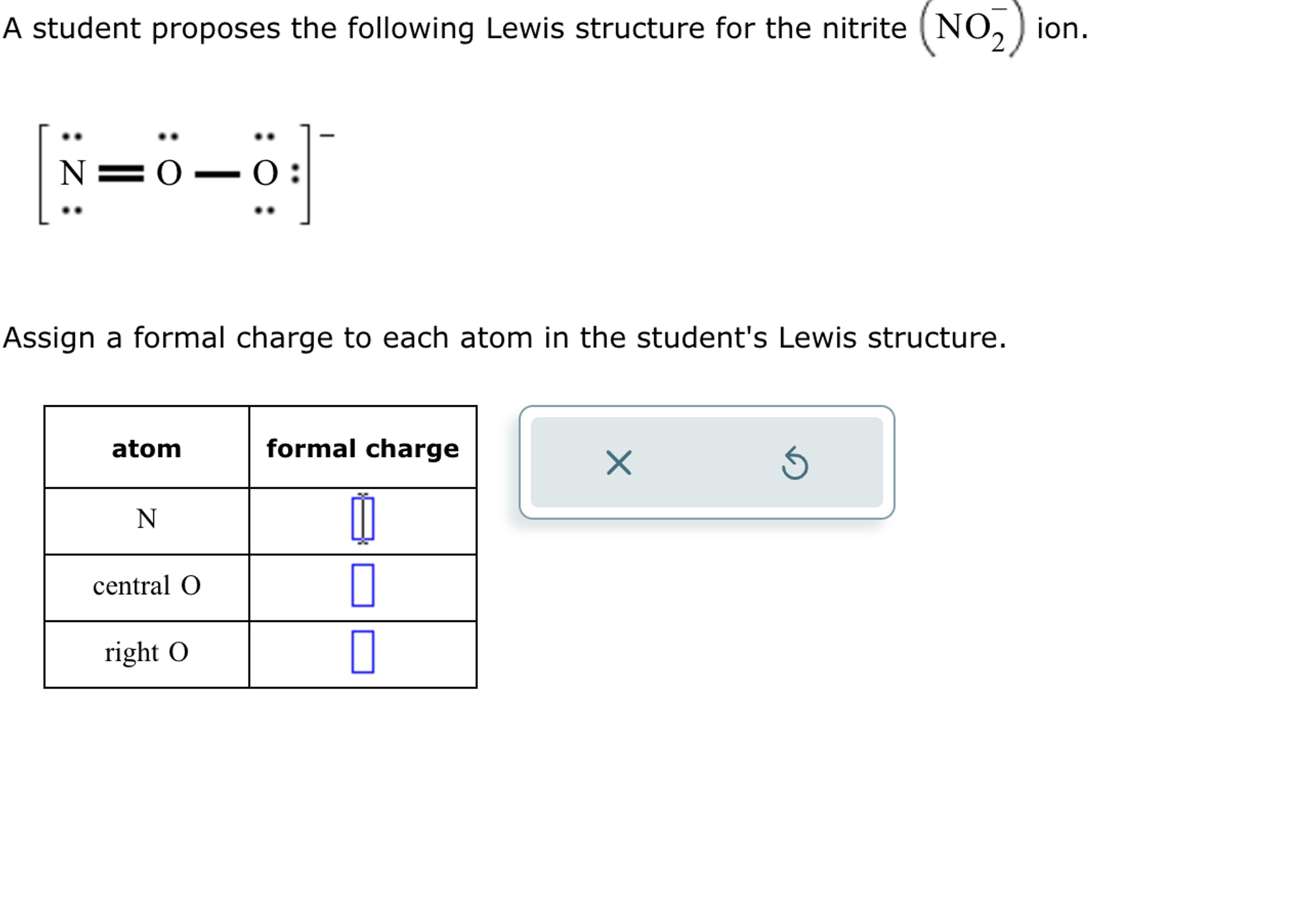 Solved A student proposes the following Lewis structure for | Chegg.com